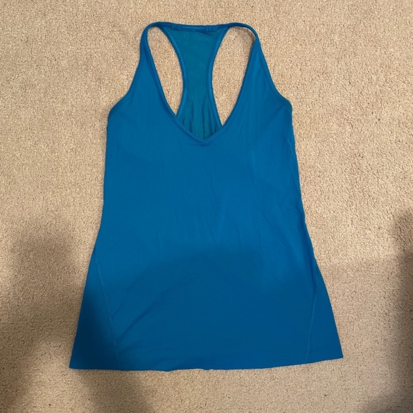 lululemon athletica | Tops | Lululemon Blue Racerback Tank Top | Poshmark